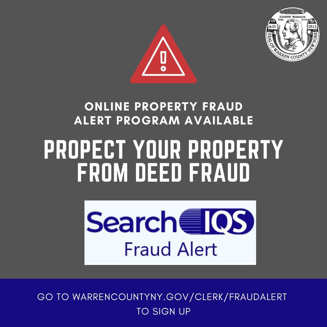 Online fraud alert available for property transactions | Warren County